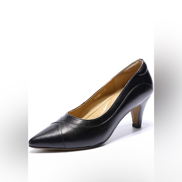Mona Flying | Shoes | Mona Flying Womens Leather Retro Pointed Toe Pumps 65 | Poshmark